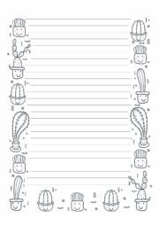 Cute Lined Paper Printable (13 Free Designs) | The Pink Craft Box