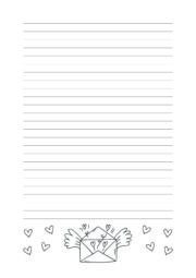 Cute Lined Paper Printable (13 Free Designs) | The Pink Craft Box