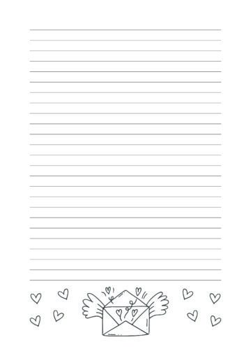 Cute Lined Paper Printable (13 Free Designs) | The Pink Craft Box