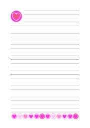 Cute Lined Paper Printable (13 Free Designs) | The Pink Craft Box