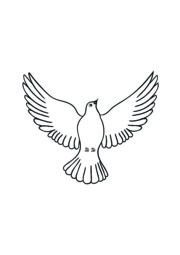 Dove Template Printable (4 Free Designs) | The Pink Craft Box