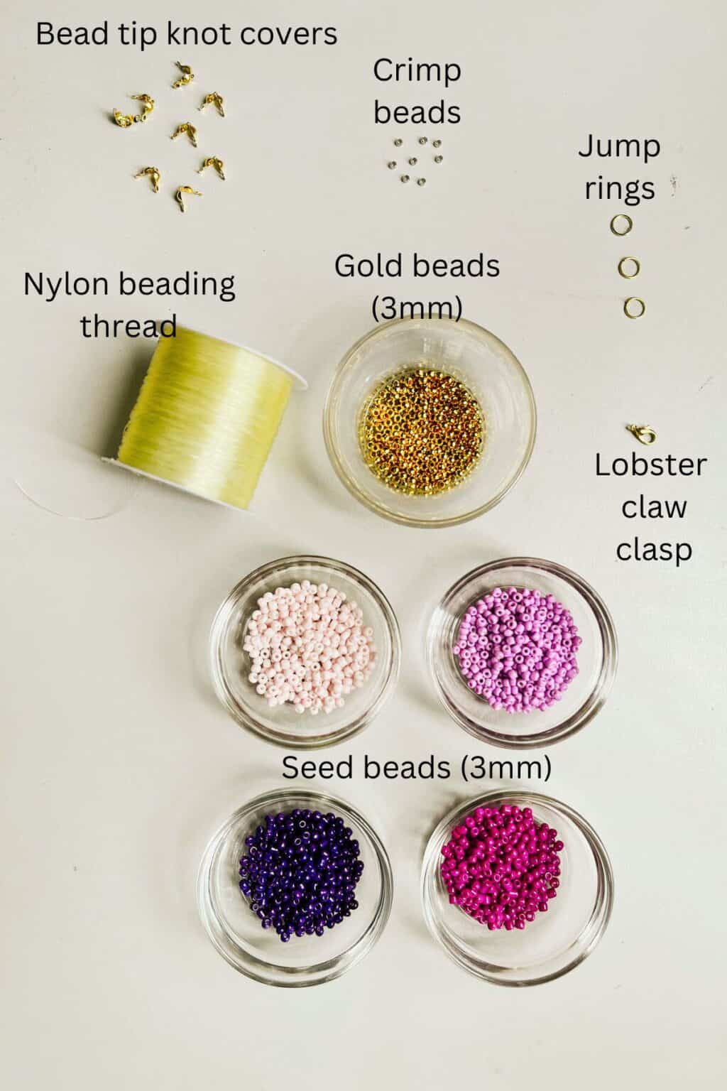How to Make a Multi Strand Beaded Necklace | The Pink Craft Box