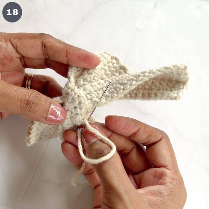 Crochet Bow Pattern (with Tails) | The Pink Craft Box