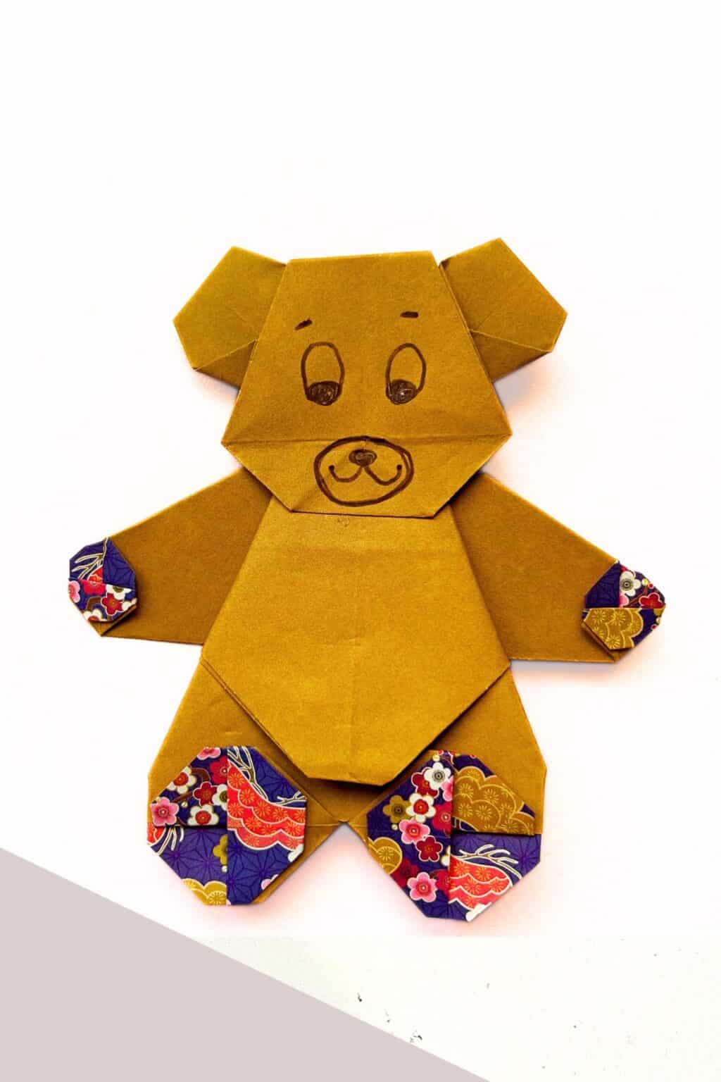 How to Make An Origami Bear | The Pink Craft Box