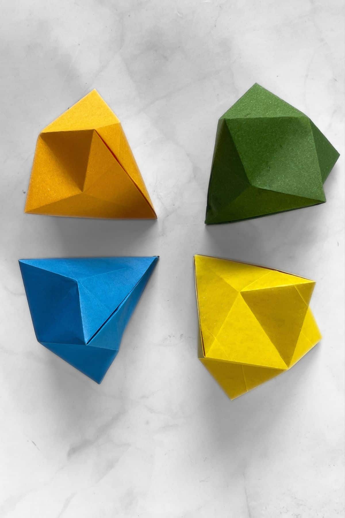 How to Make Origami Diamond (Easy Tutorial) | The Pink Craft Box