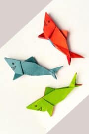 How to Make Origami Shark | The Pink Craft Box