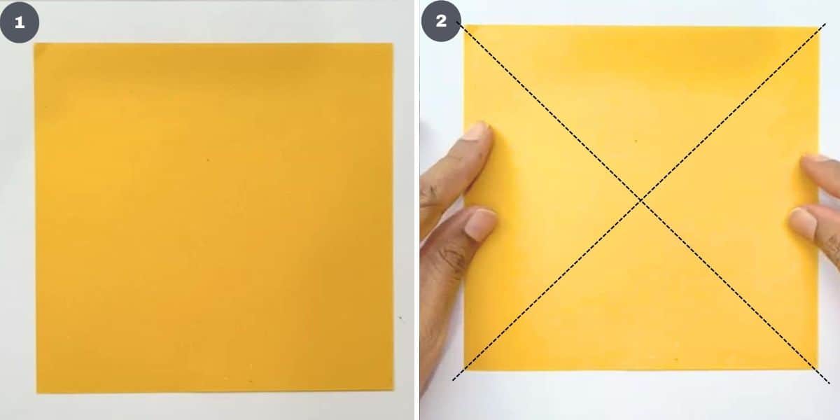 How to Make Origami Diamond (Easy Tutorial) | The Pink Craft Box