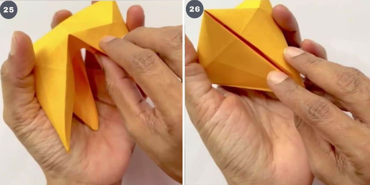 How to Make Origami Diamond (Easy Tutorial) | The Pink Craft Box