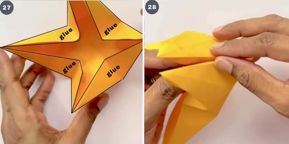 How to Make Origami Diamond (Easy Tutorial) | The Pink Craft Box