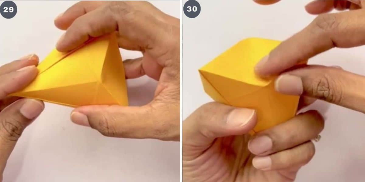 How to Make Origami Diamond (Easy Tutorial) | The Pink Craft Box