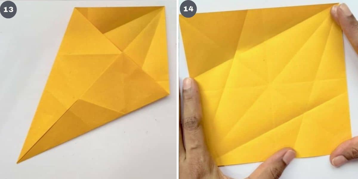 How to Make Origami Diamond (Easy Tutorial) | The Pink Craft Box