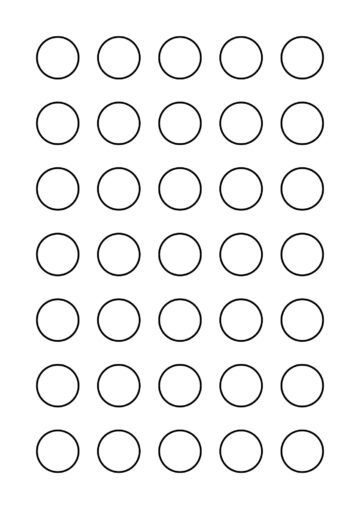 Free Circle Template Printable (12 Different Sizes) | The Pink Craft Box