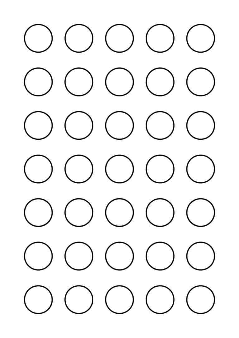Free Circle Template Printable (12 Different Sizes) | The Pink Craft Box