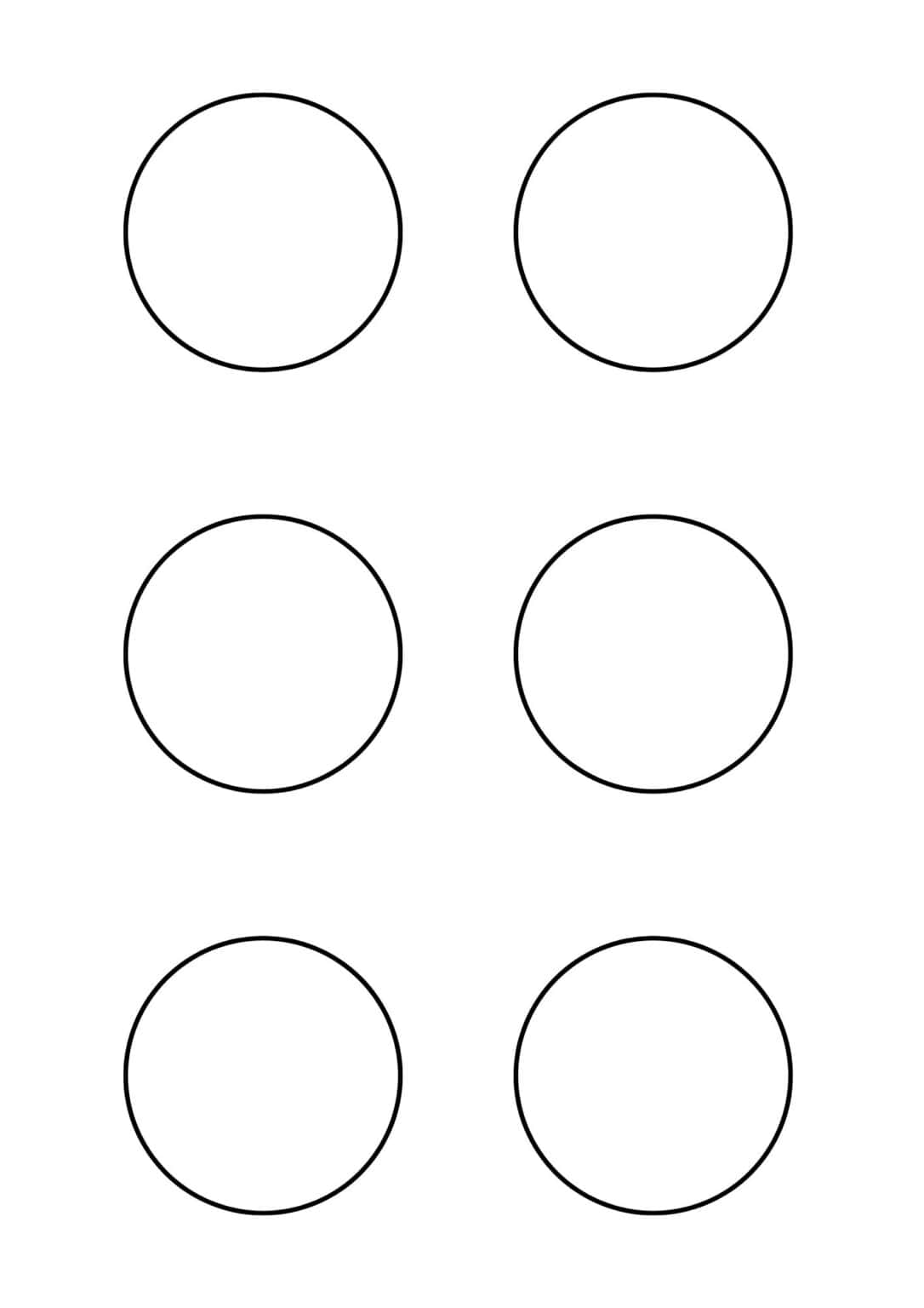 Free Circle Template Printable (12 Different Sizes) | The Pink Craft Box