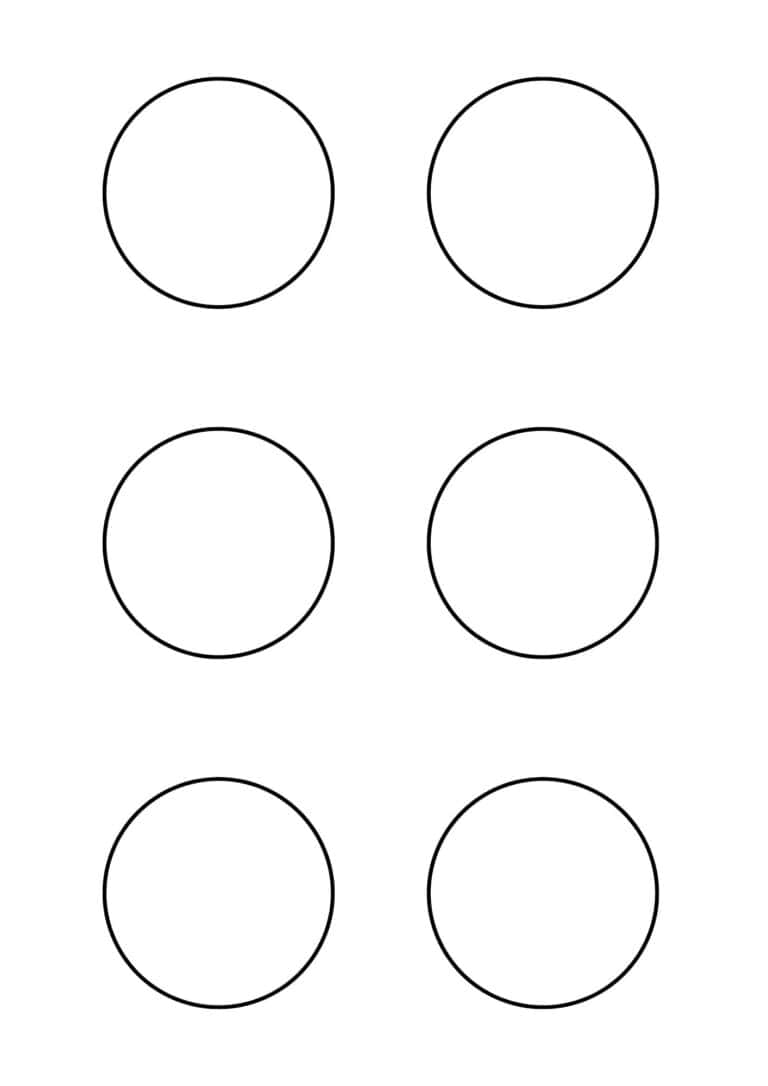 Free Circle Template Printable (12 Different Sizes) | The Pink Craft Box