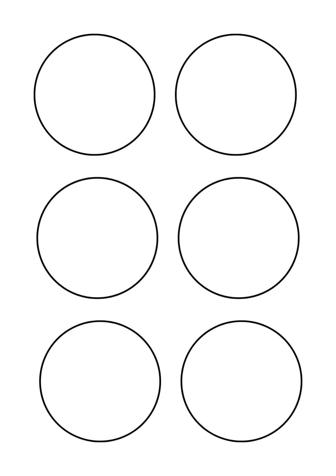Free Circle Template Printable (12 Different Sizes) | The Pink Craft Box