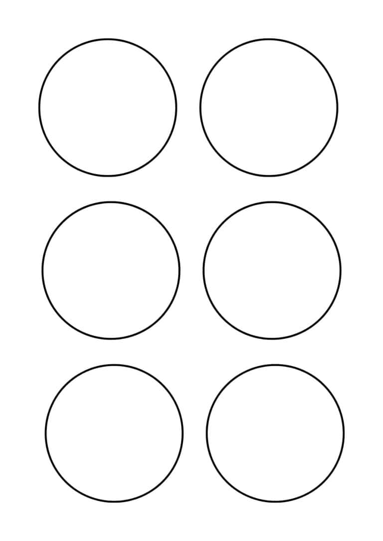 Free Circle Template Printable (12 Different Sizes) | The Pink Craft Box