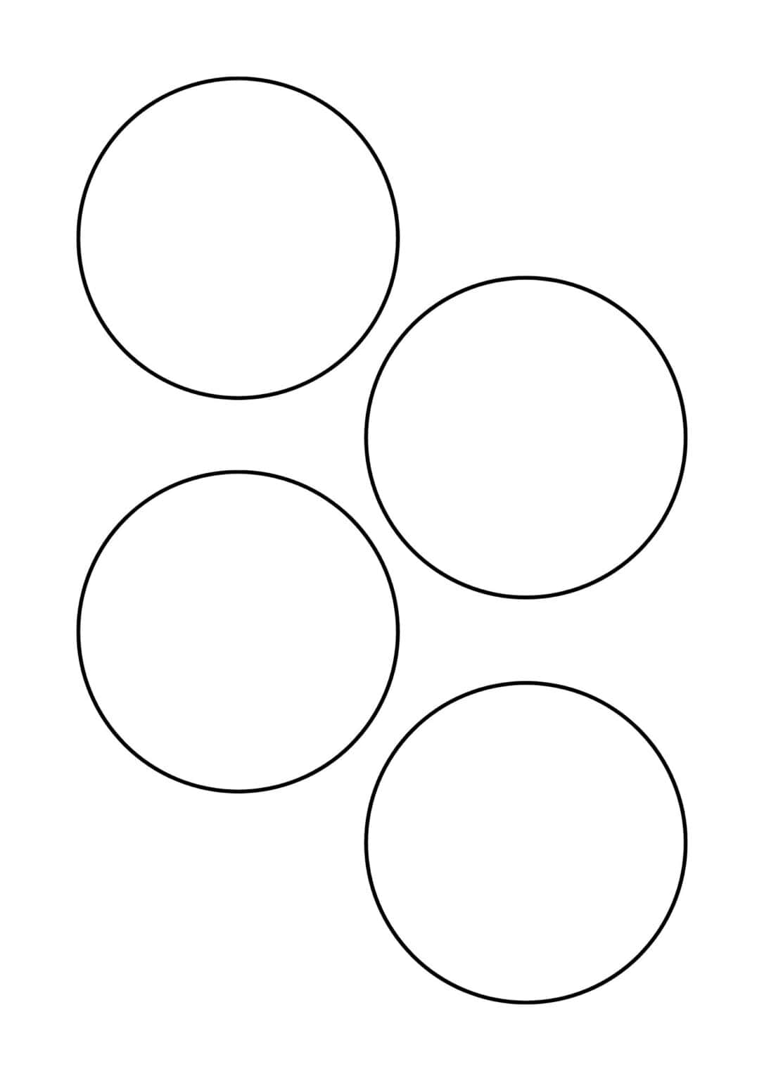 Free Circle Template Printable (12 Different Sizes) | The Pink Craft Box