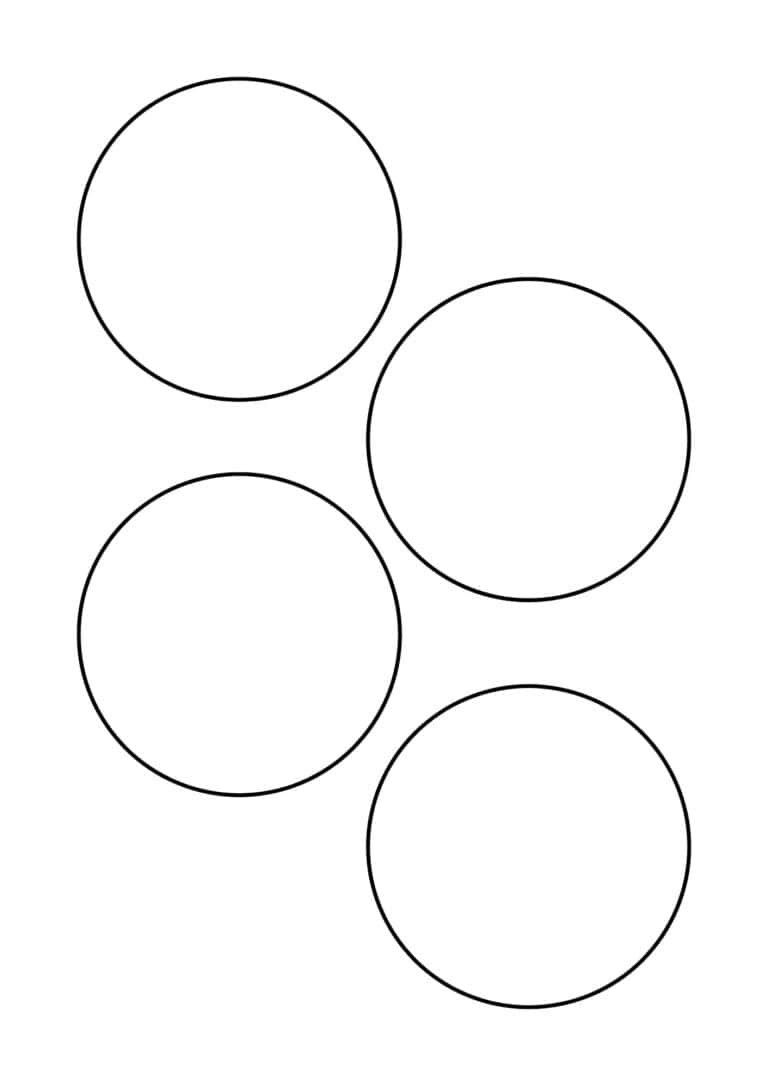 Free Circle Template Printable (12 Different Sizes) | The Pink Craft Box