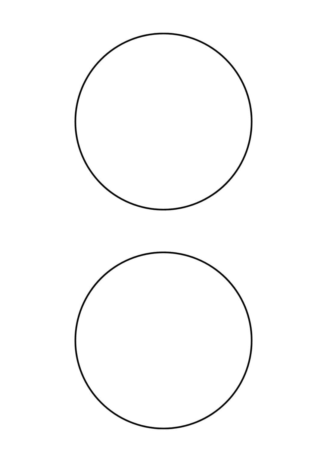 Free Circle Template Printable (12 Different Sizes) | The Pink Craft Box