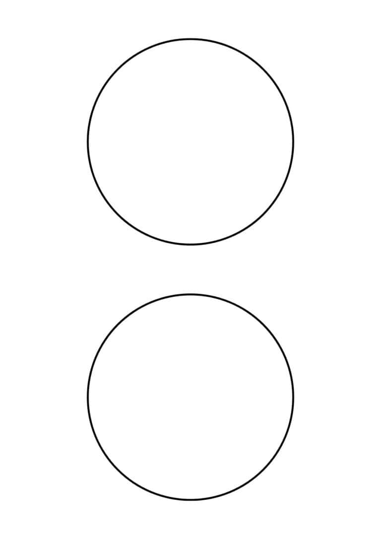 Free Circle Template Printable (12 Different Sizes) | The Pink Craft Box