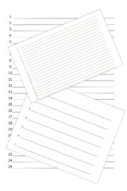 Numbered Lined Paper Printable Templates (Free PDF) | The Pink Craft Box