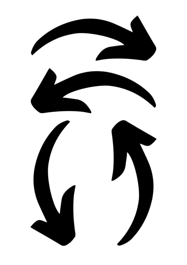 Free Printable Arrow Signs (20 Templates) | The Pink Craft Box