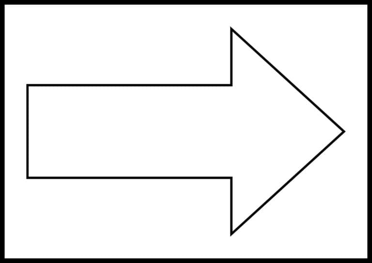 Free Printable Arrow Signs (20 Templates) | The Pink Craft Box