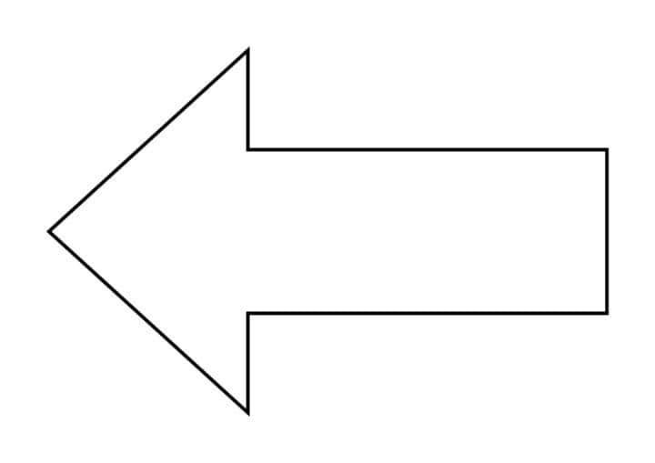 Free Printable Arrow Signs (20 Templates) | The Pink Craft Box