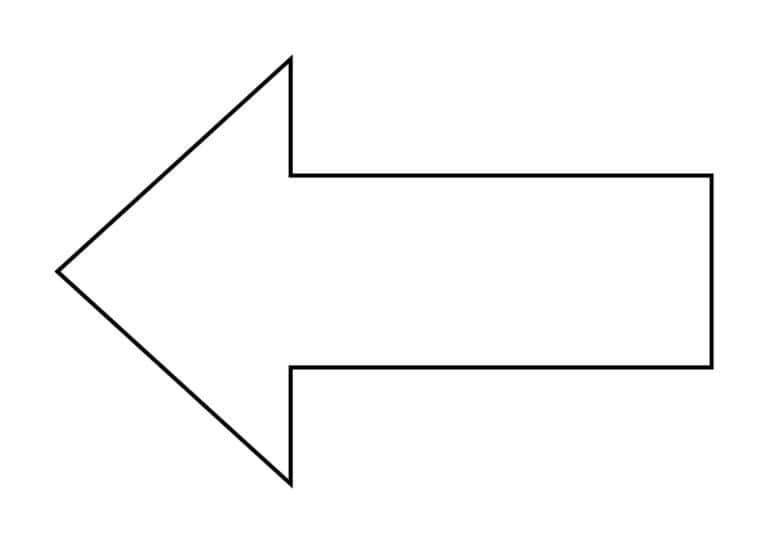 Free Printable Arrow Signs (20 Templates) | The Pink Craft Box