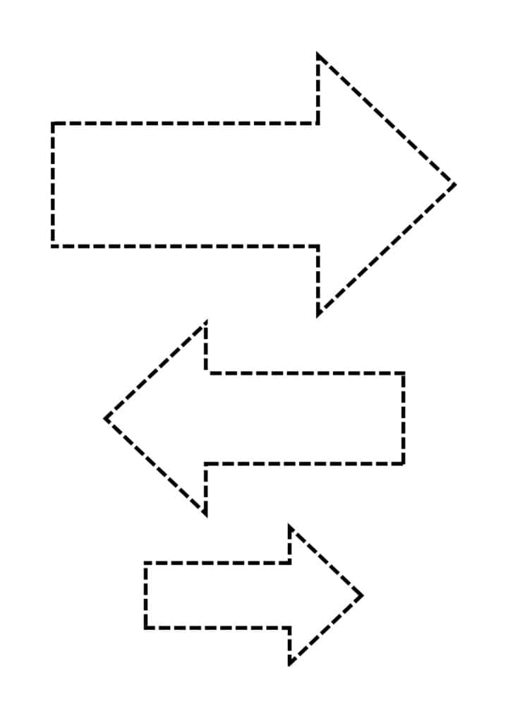 Free Printable Arrow Signs (20 Templates) | The Pink Craft Box