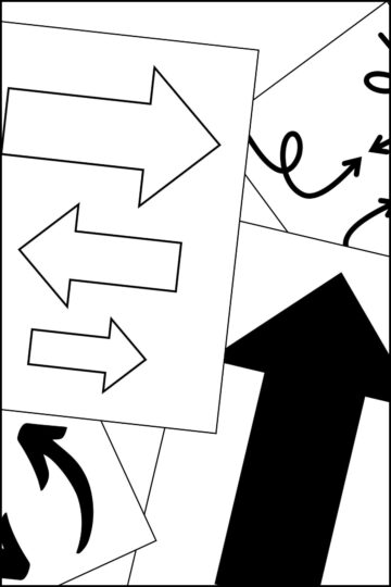 Free Printable Arrow Signs (20 Templates) | The Pink Craft Box