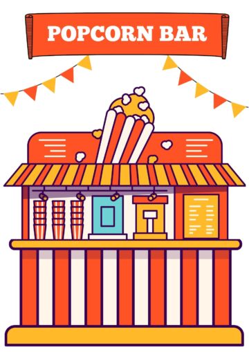 Free Printable Popcorn Sign (11 Designs) | The Pink Craft Box