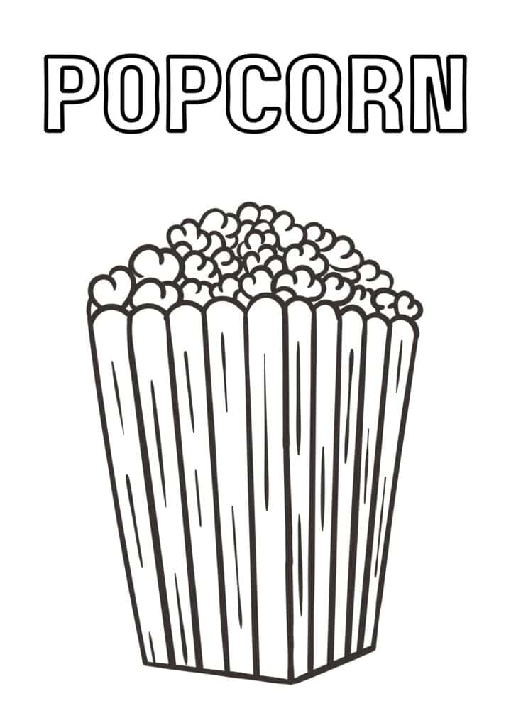 Free Printable Popcorn Sign (11 Designs) | The Pink Craft Box