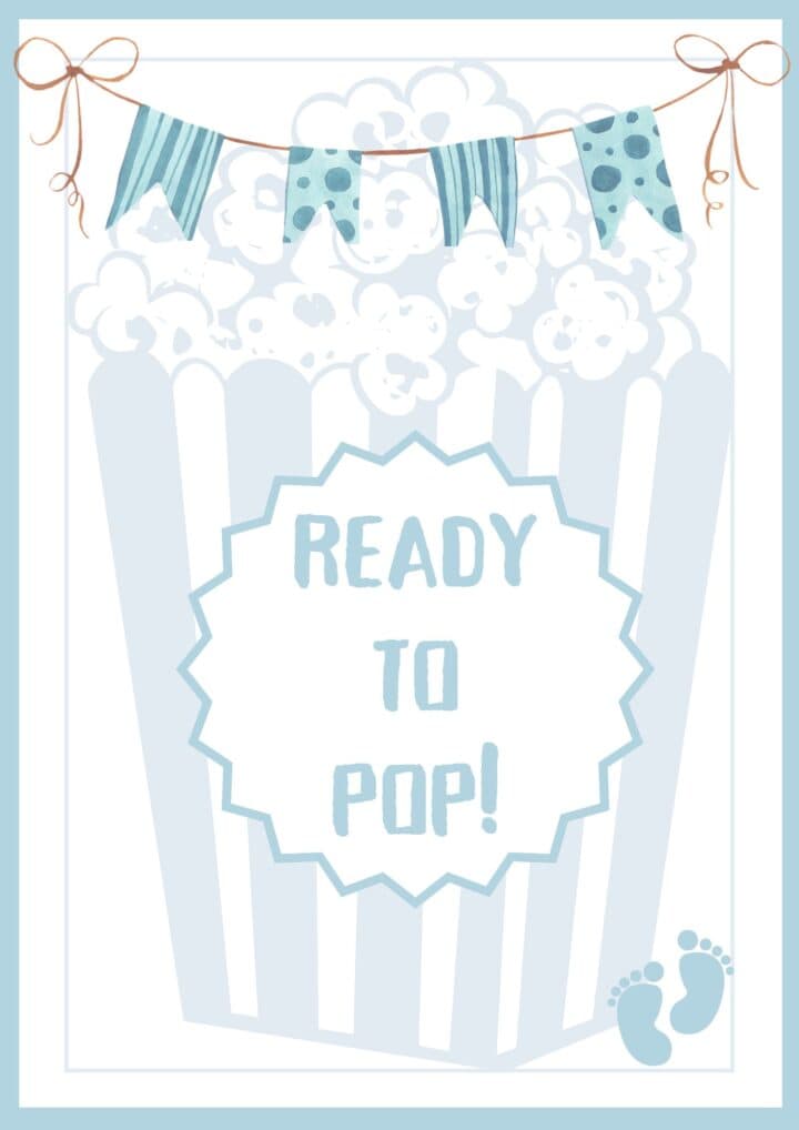Free Printable Popcorn Sign (11 Designs) | The Pink Craft Box