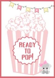 Free Printable Popcorn Sign (11 Designs) | The Pink Craft Box