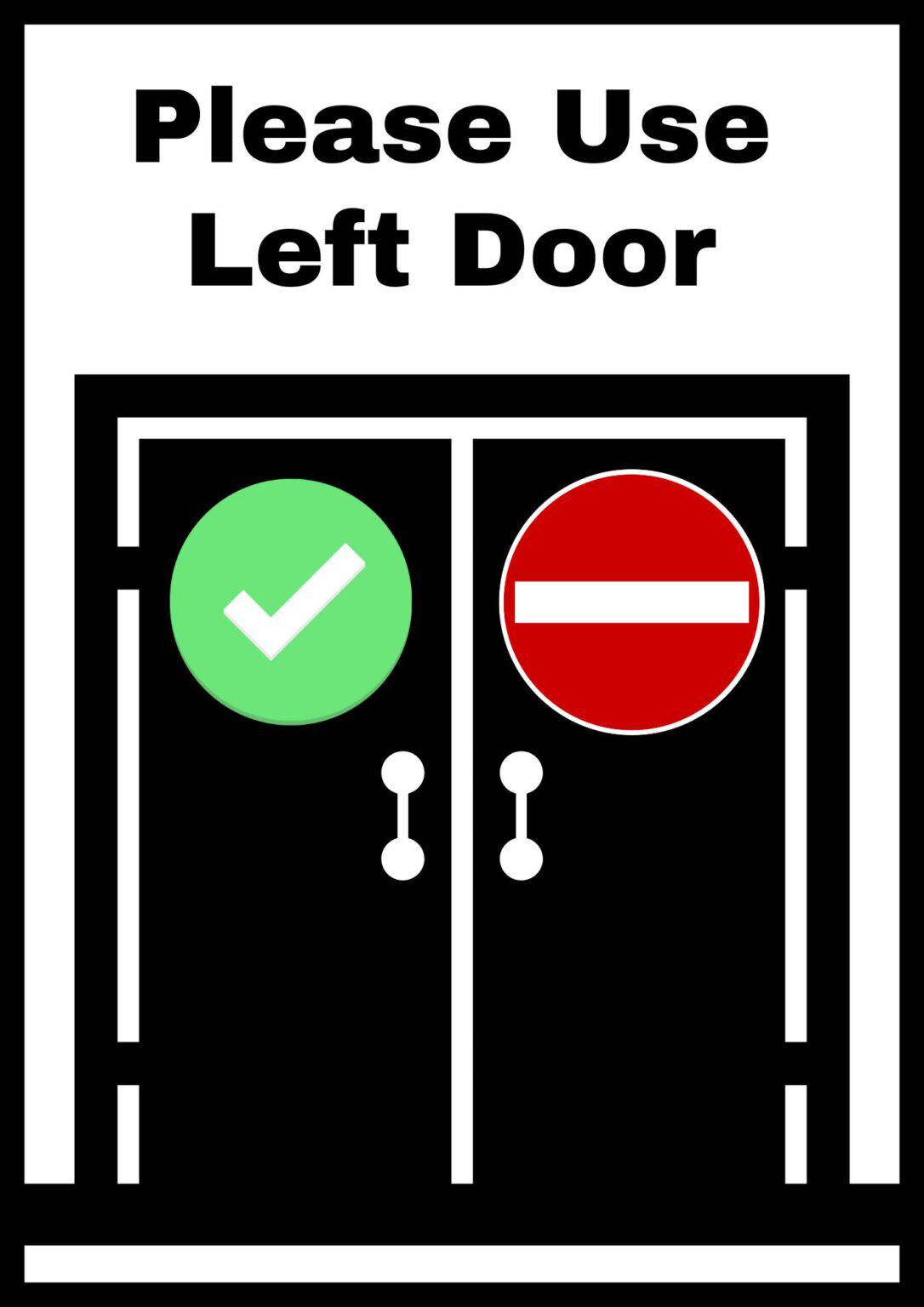 Please Use Other Door Printable Sign (15 Free Templates) | The Pink ...