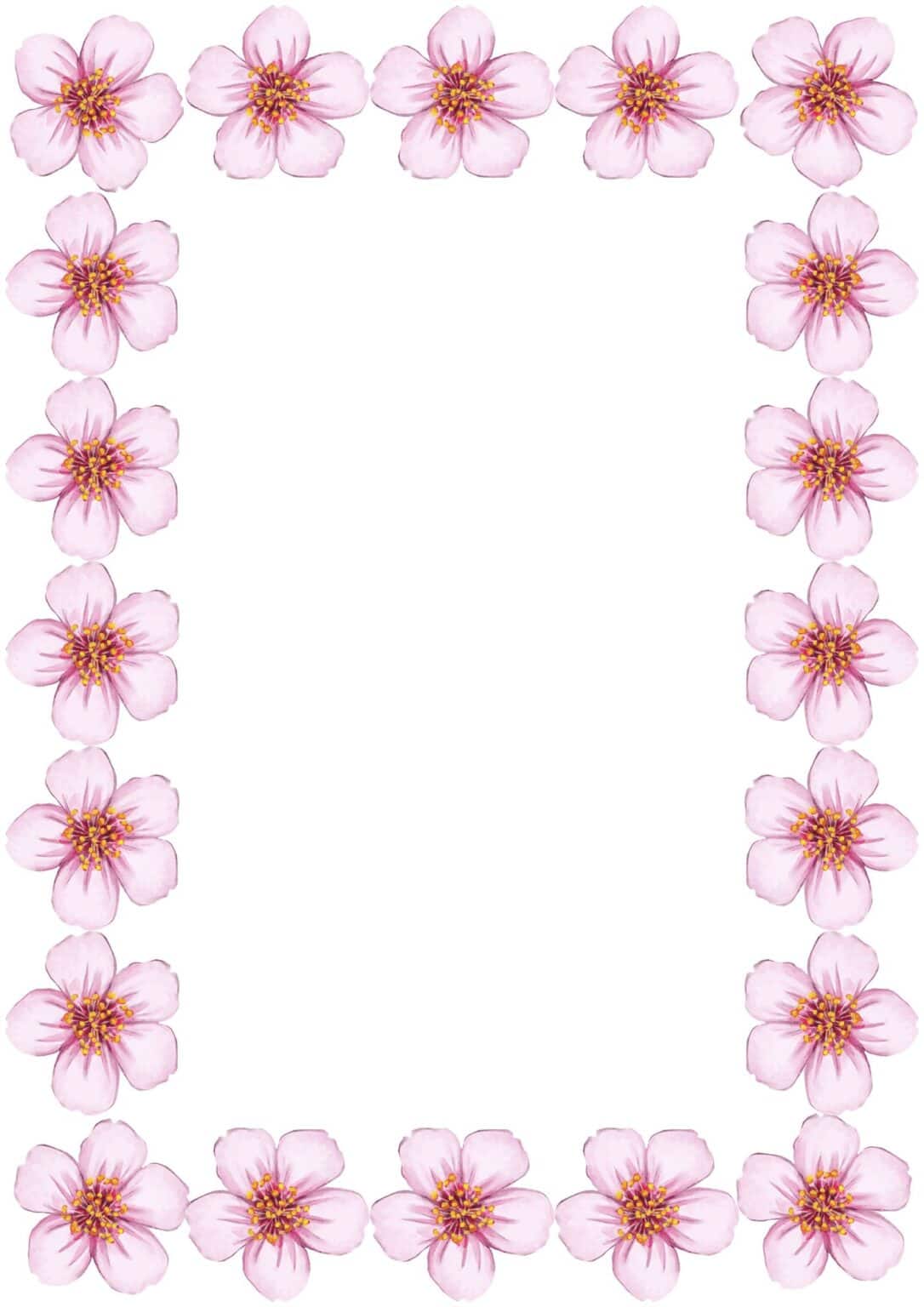 Printable Floral Borders (Free Templates) | The Pink Craft Box