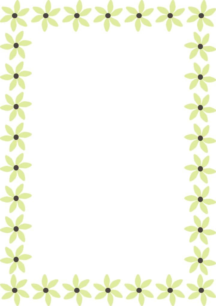 Printable Floral Borders (Free Templates) | The Pink Craft Box