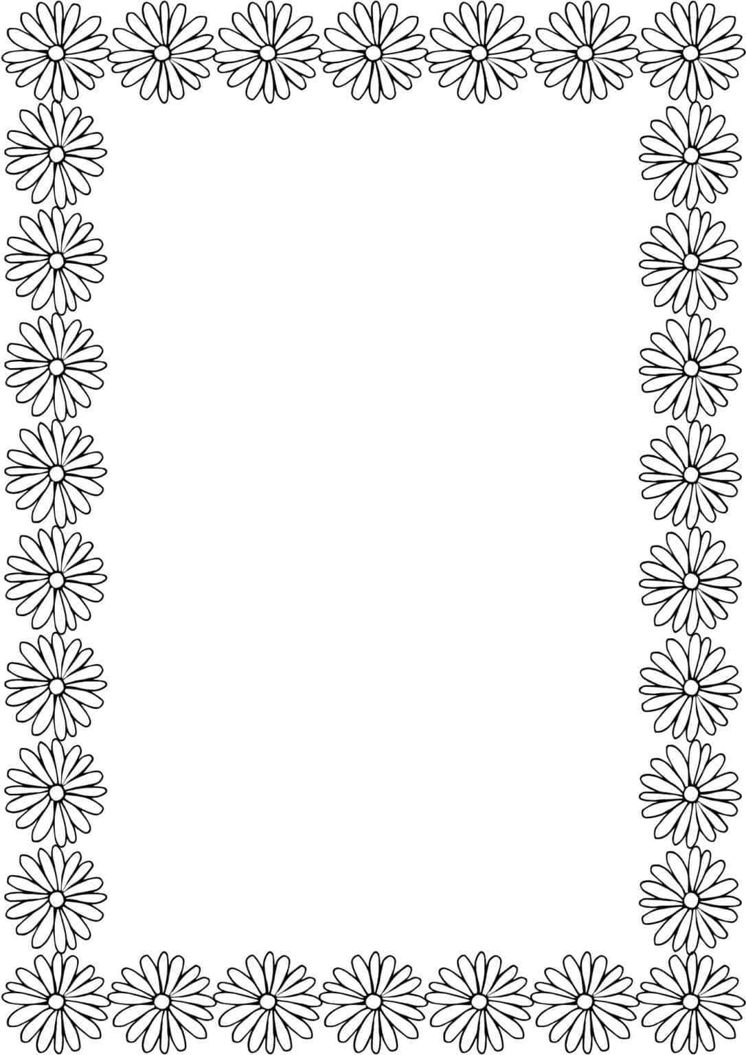 Printable Floral Borders (Free Templates) | The Pink Craft Box