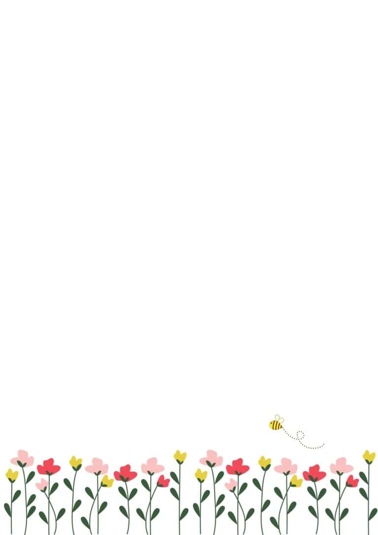 Printable Floral Borders (Free Templates) | The Pink Craft Box