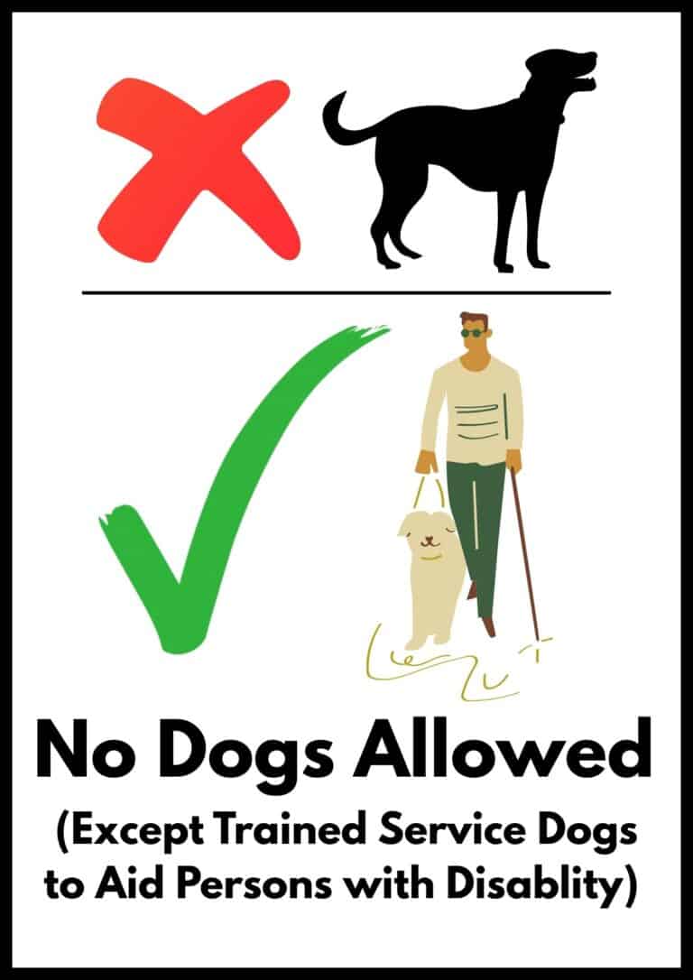 Printable No Dogs Allowed Sign (Free Designs) | The Pink Craft Box