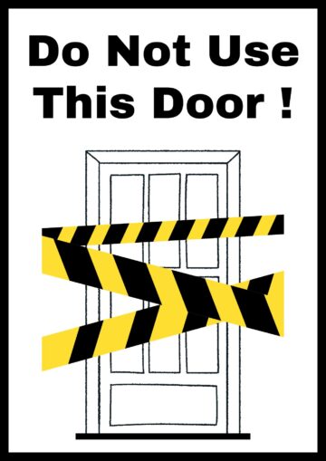 Printable Not An Exit Sign (12 Free Designs) | The Pink Craft Box