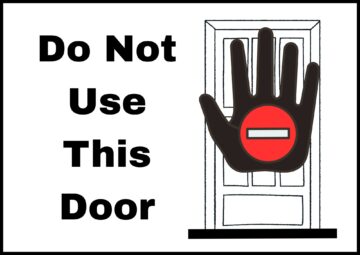 Printable Not An Exit Sign (12 Free Designs) | The Pink Craft Box