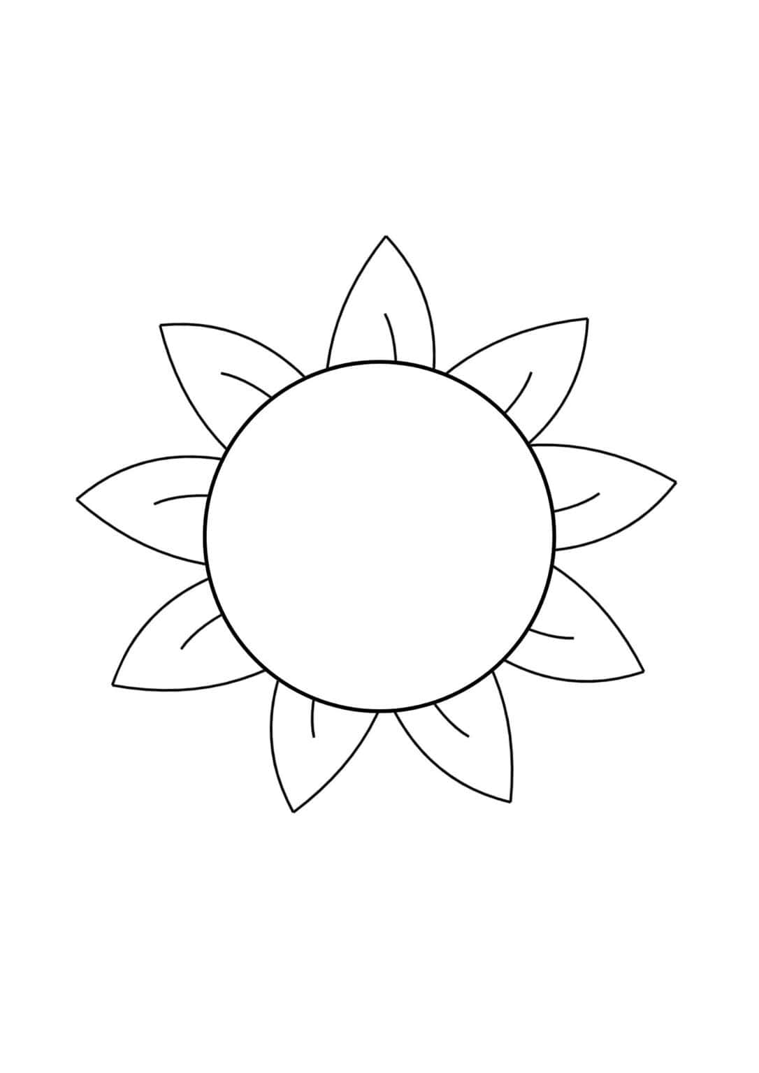 Sunflower Template Printable (8 Free Designs) | The Pink Craft Box