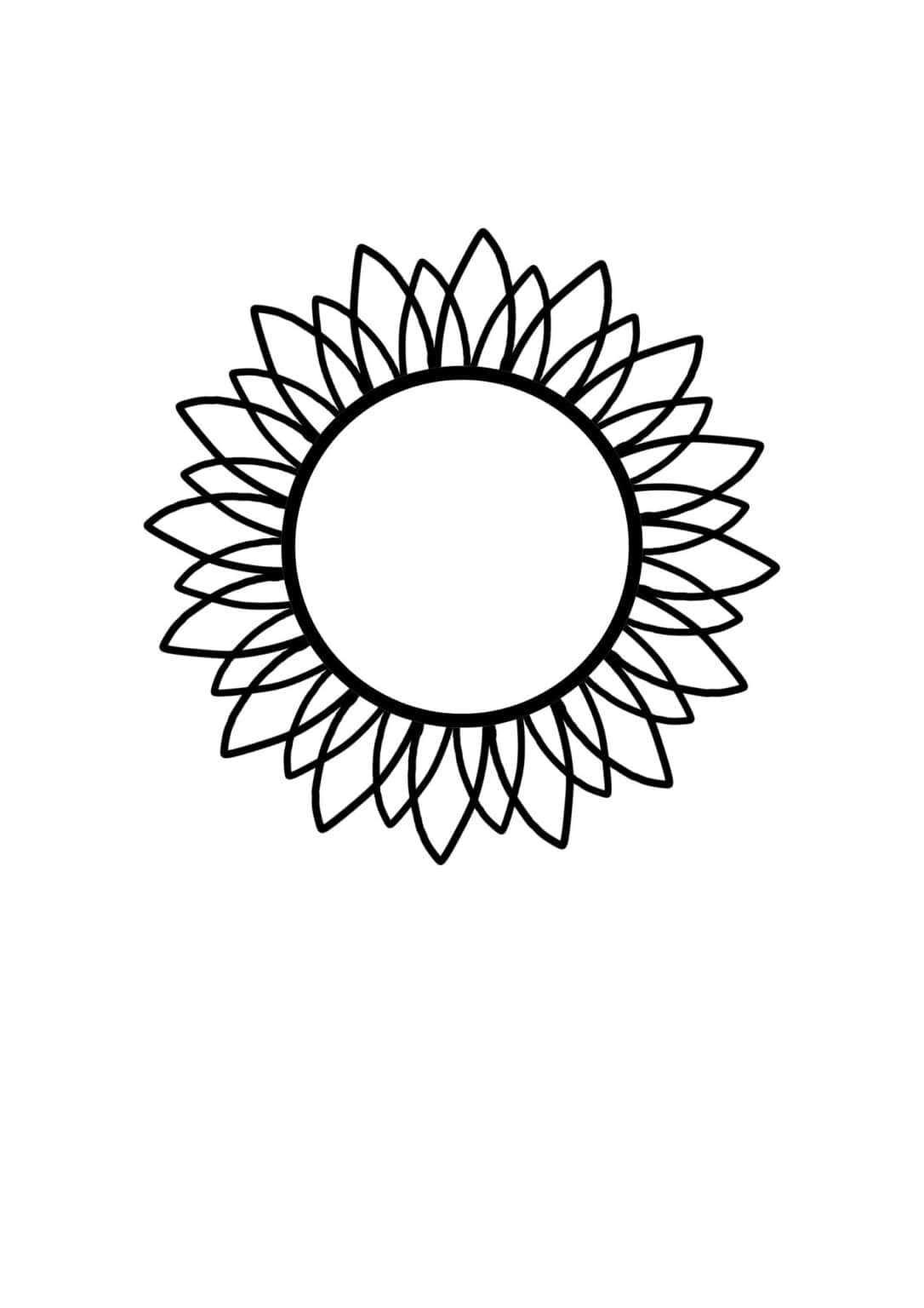 Sunflower Template Printable (8 Free Designs) | The Pink Craft Box