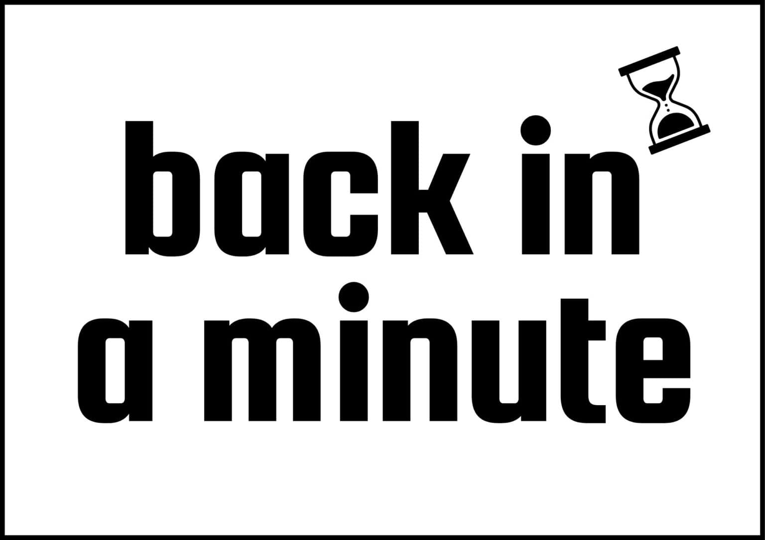 Be Right Back Sign Printable (20 Free Designs) | The Pink Craft Box