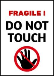 Do Not Touch Sign Printable (50 Free Designs) | The Pink Craft Box
