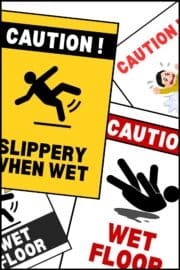 Wet Floor Sign Printable (10 Free Designs) | The Pink Craft Box