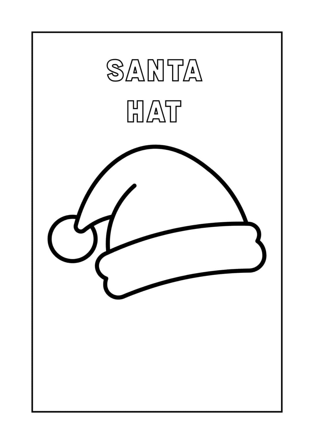 Christmas Hat Printable Templates and Tags (3 Free Sets) | The Pink ...
